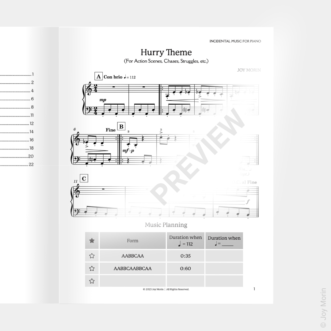 Incidental Music for Piano – Keys at Play